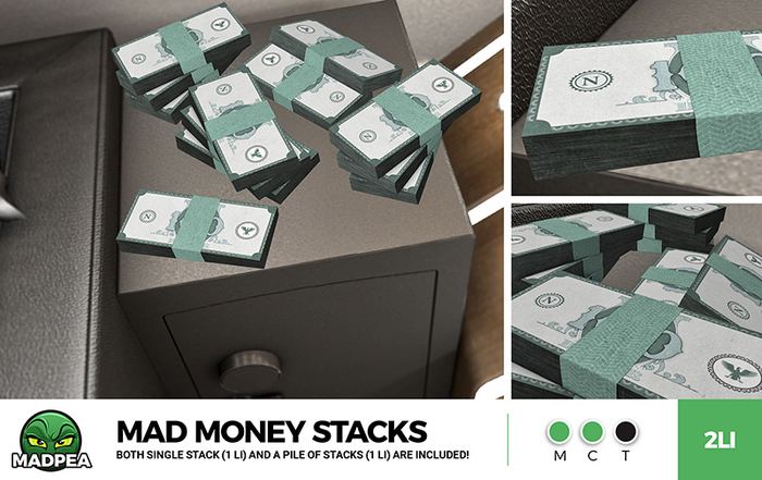 Second Life Marketplace - MadPea Mad Money Stacks